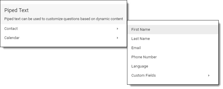 Piped Text – IntouchSurvey