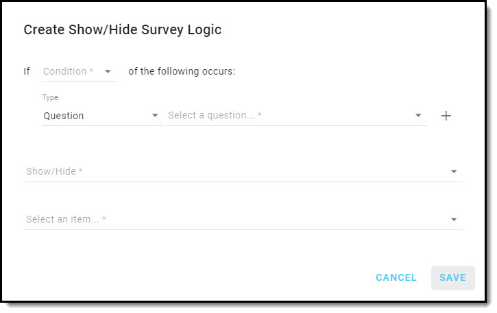 "Show/Hide" Logic – IntouchSurvey