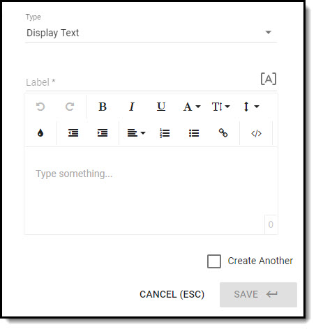 Display Text – IntouchSurvey