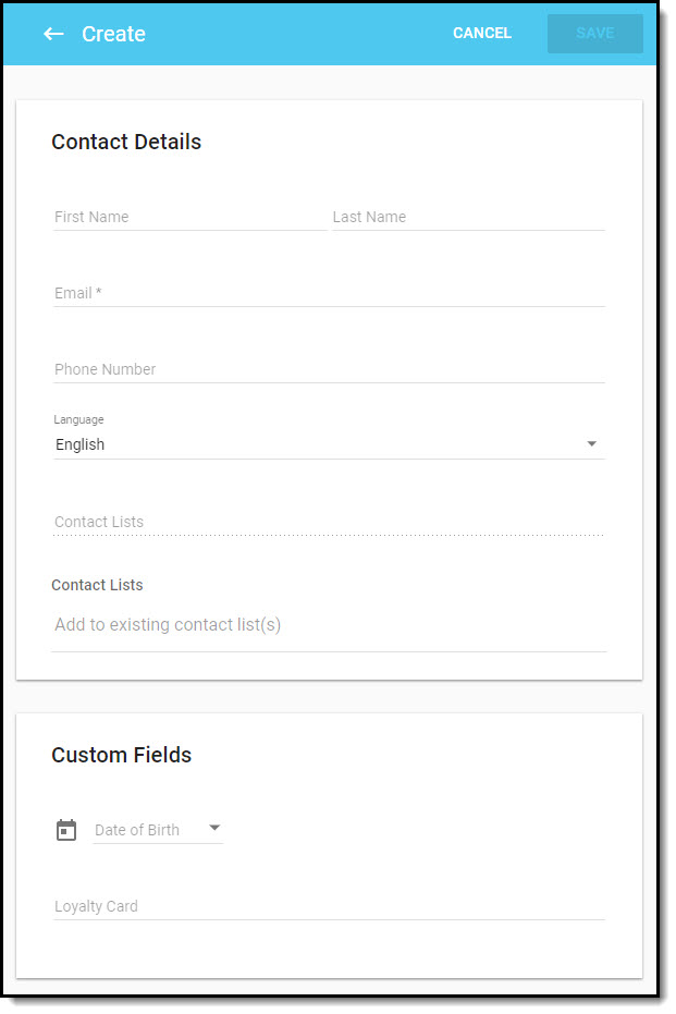 Manually Add a Contact – IntouchSurvey